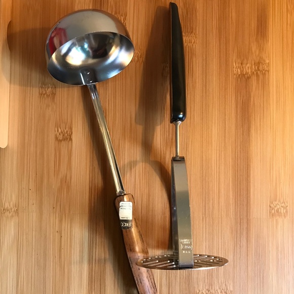 Ekco | Kitchen | Vintage Ekco Stainless Ladle And Potato Masher Set | Poshmark